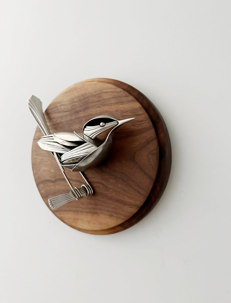 "Elton" - Metal Bird Sculpture – Airtight Artwork