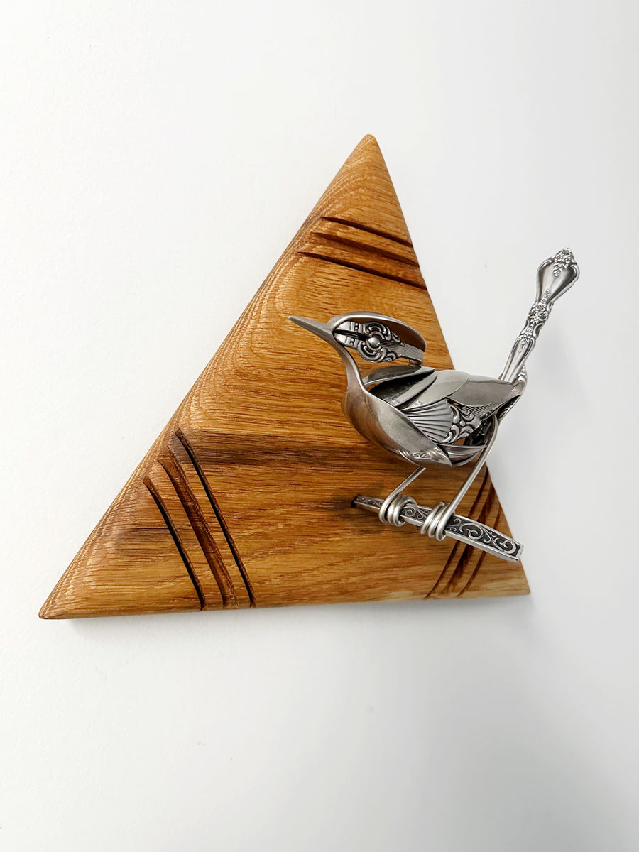 "Oberon" - Metal Bird Sculpture – Airtight Artwork