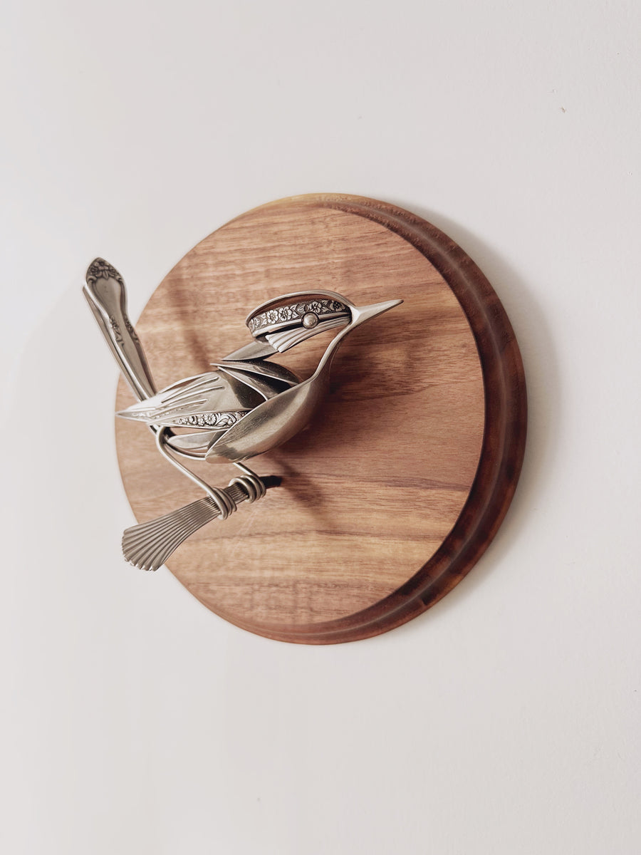"Piper" - Metal Bird Sculpture – Airtight Artwork