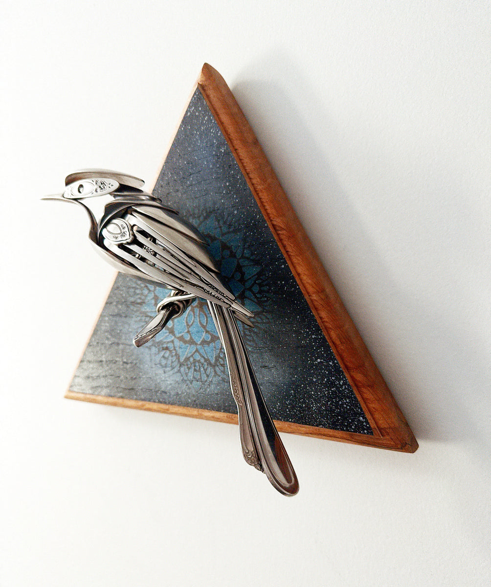 "Mayla" - Metal Bird Sculpture – Airtight Artwork