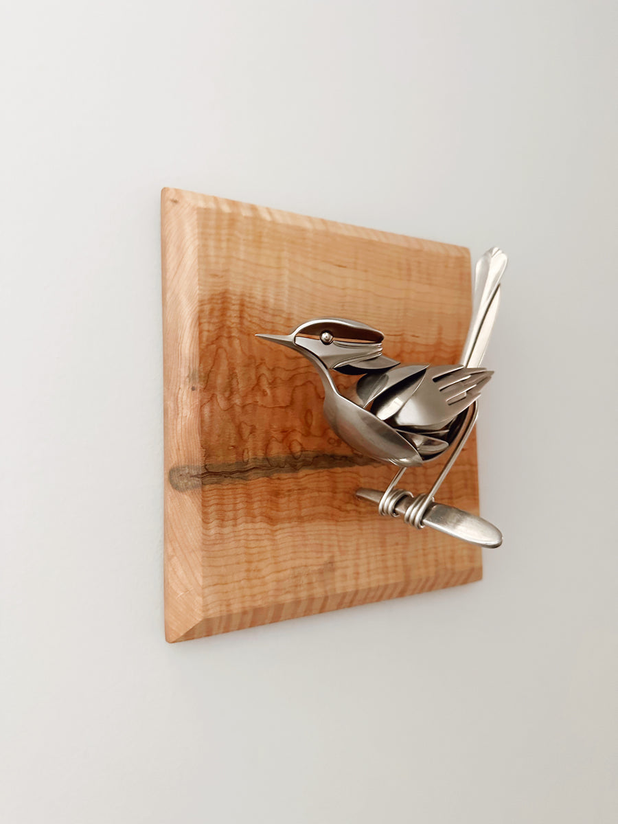 "Beatrice" - Metal Bird Sculpture – Airtight Artwork