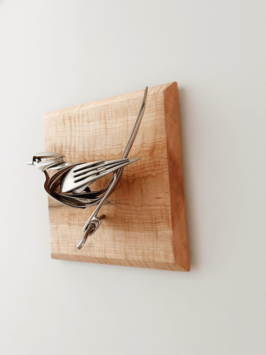 "Beatrice" - Metal Bird Sculpture – Airtight Artwork