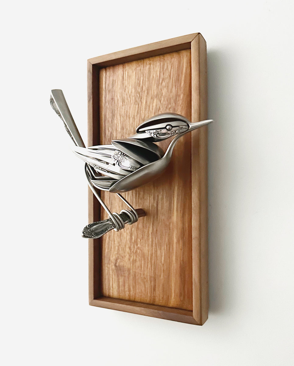 "Rosalyn" - Metal Bird Sculpture – Airtight Artwork