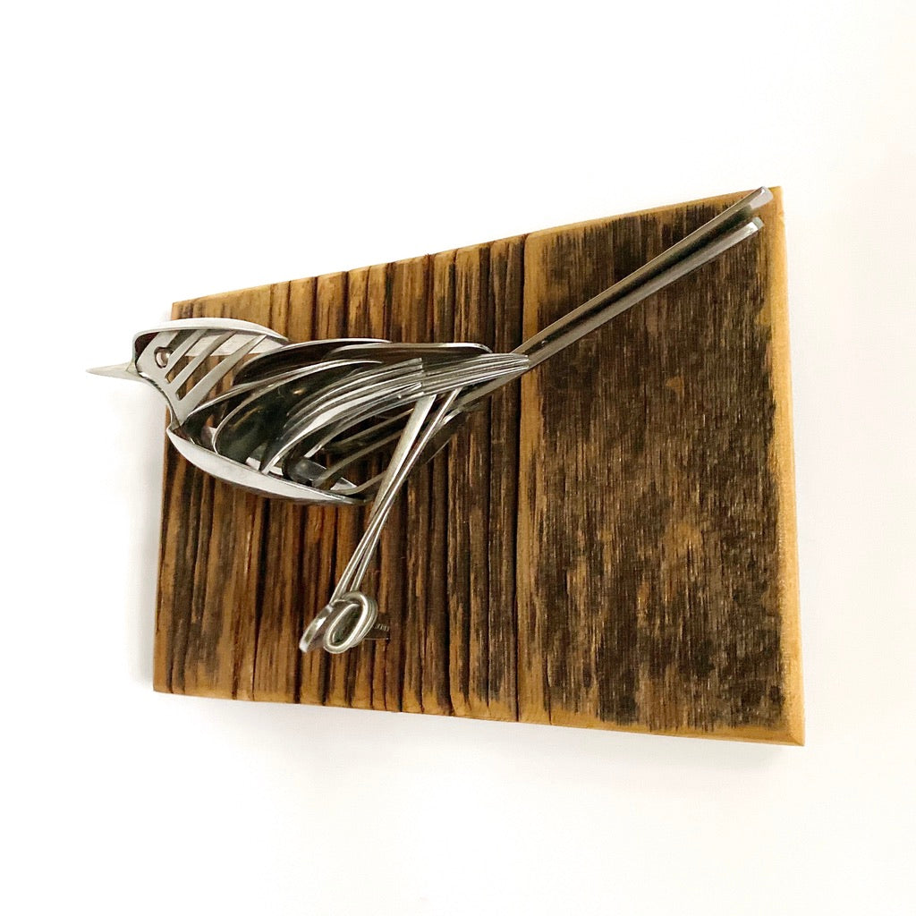 "Strider" - Metal Bird Sculpture – Airtight Artwork