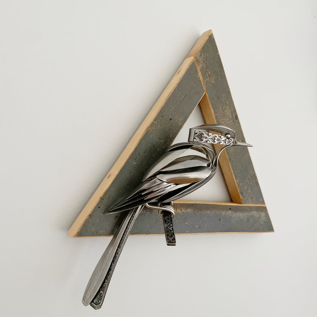 "Trinity"- Metal Bird Sculpture – Airtight Artwork