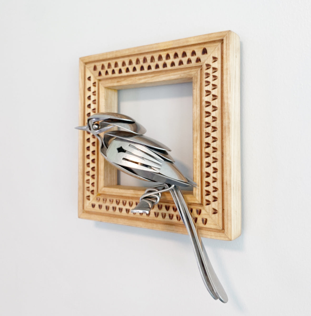 "Amari" - Upcycled Metal Bird Sculpture – Airtight Artwork